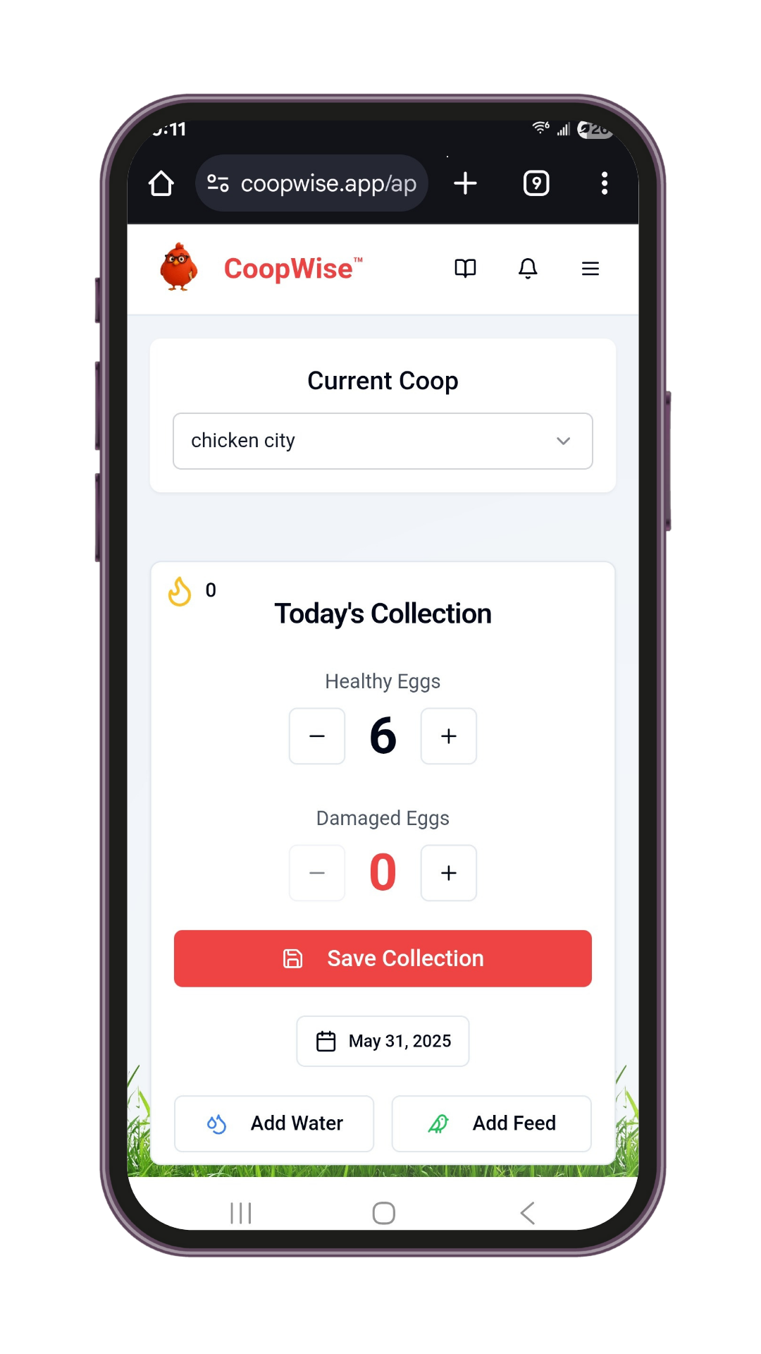 CoopWise | Backyard Chicken Egg Tracking App